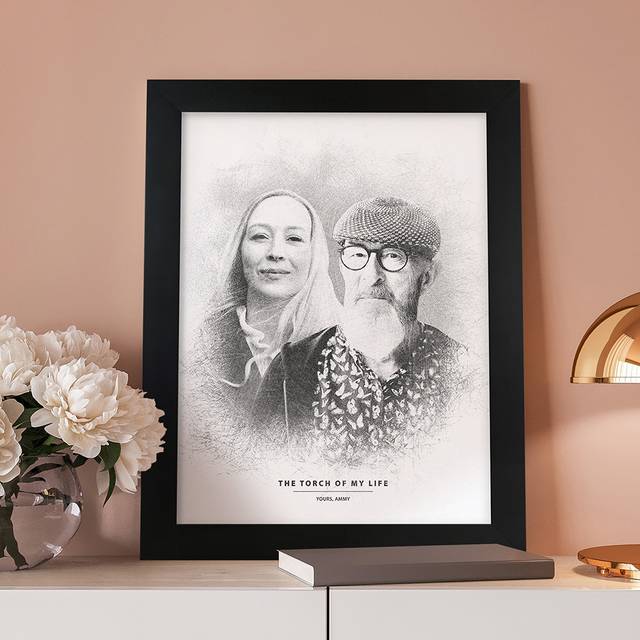 2 become 1 - Vertical Pencil Art Print | Lime & Lou