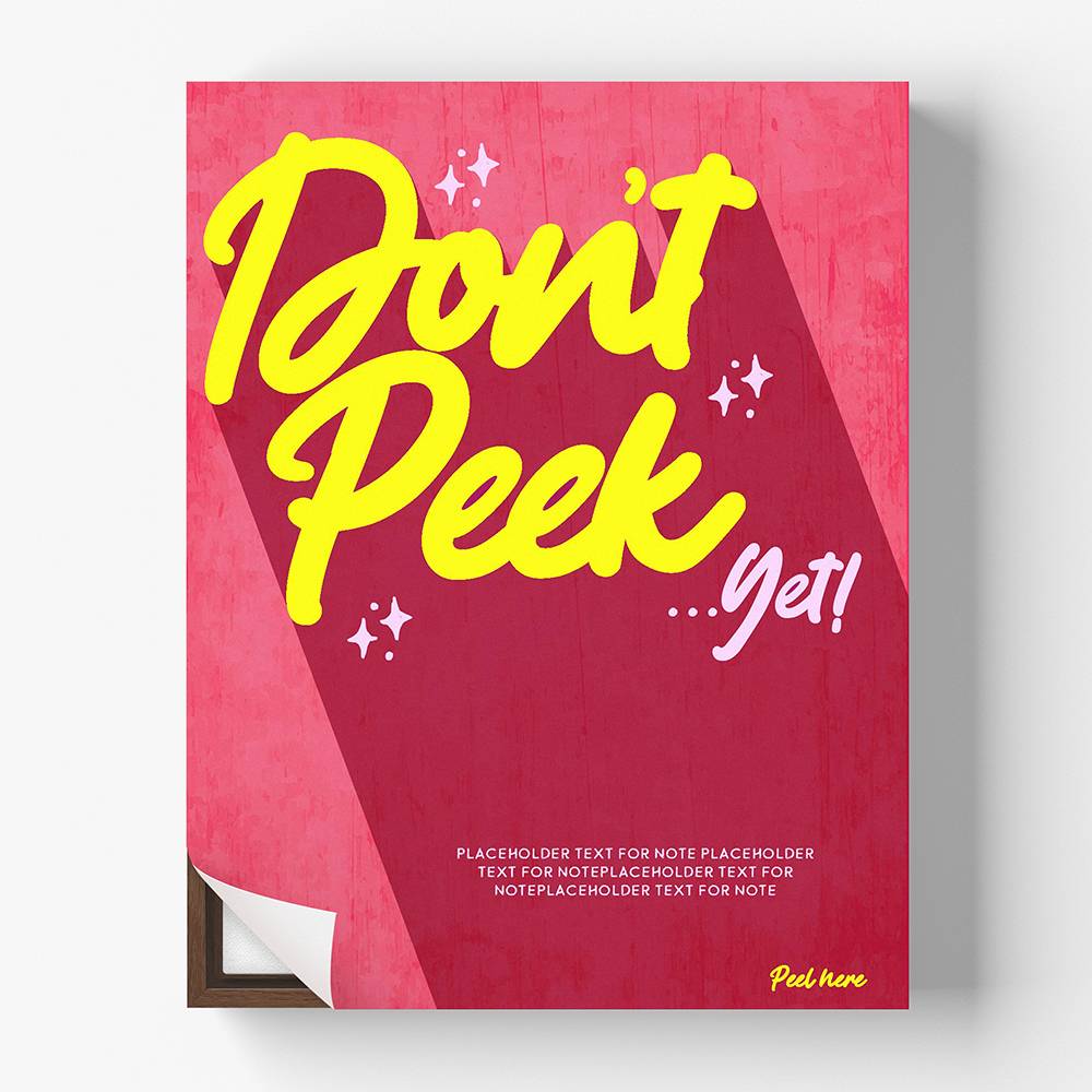 Beneath the Surface – Custom Peel-to-Reveal Canvas Cover - Lime And Lou