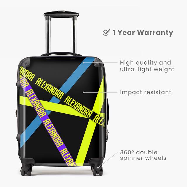 Boarding Name - Custom Large Check-In Suitcase | Lime & Lou