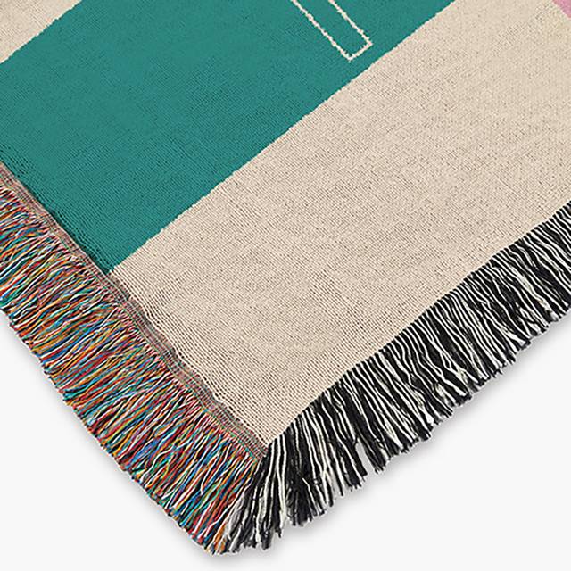 Initial Connection - Custom Cotton Woven Blanket | Lime & Lou