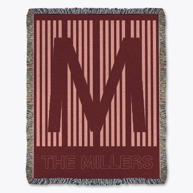 Initial Impact - Custom Letter Cotton Woven Blanket | Lime & Lou