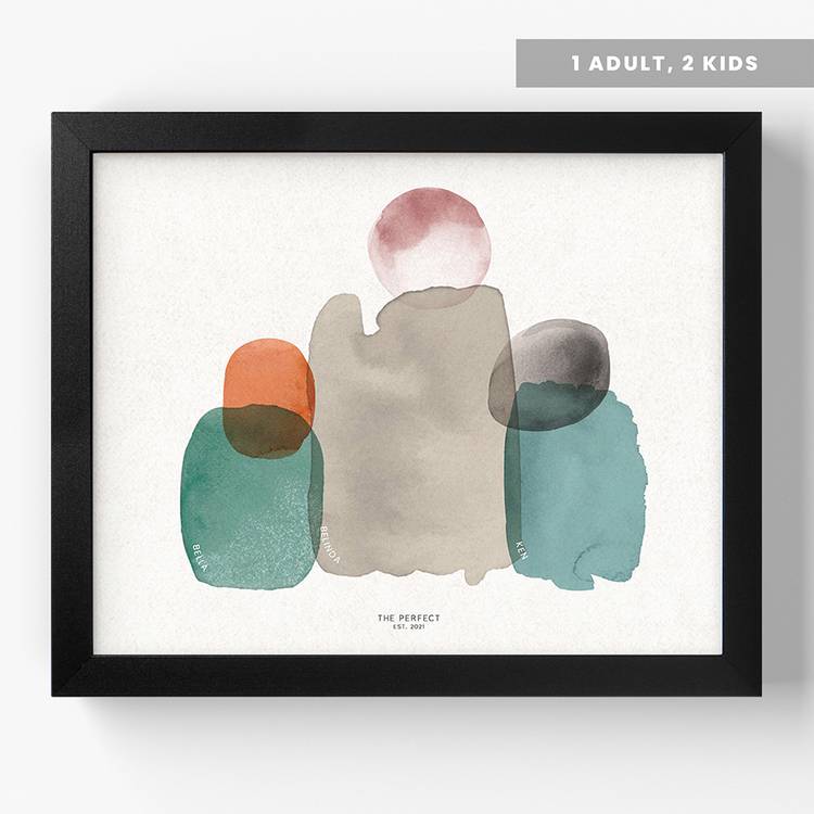 Contour Kin - Custom Family Portrait Art Print | Lime & Lou