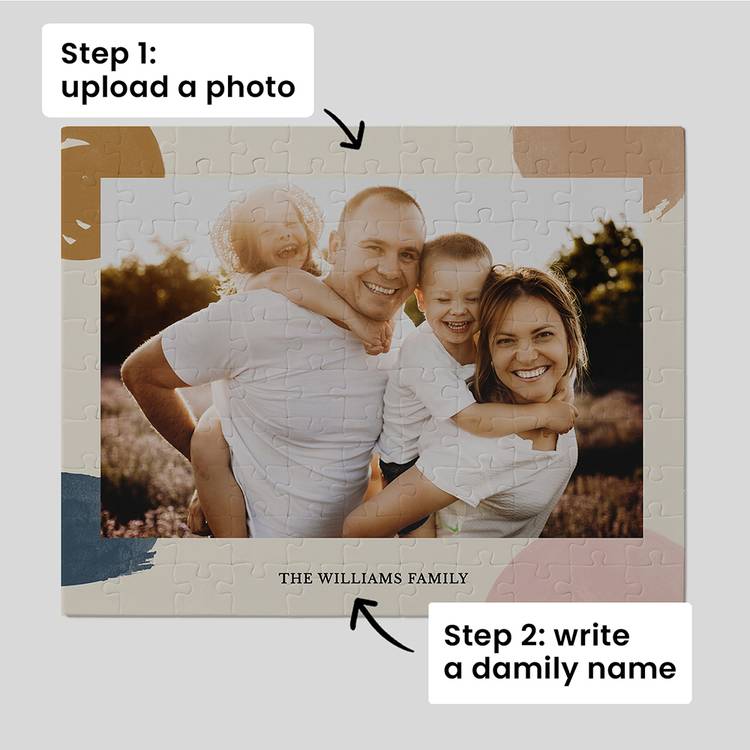 Custom Family Photo Puzzle | Lime & Lou