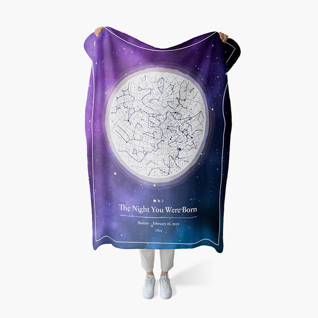 Custom Nightsky Blanket - Lime And Lou