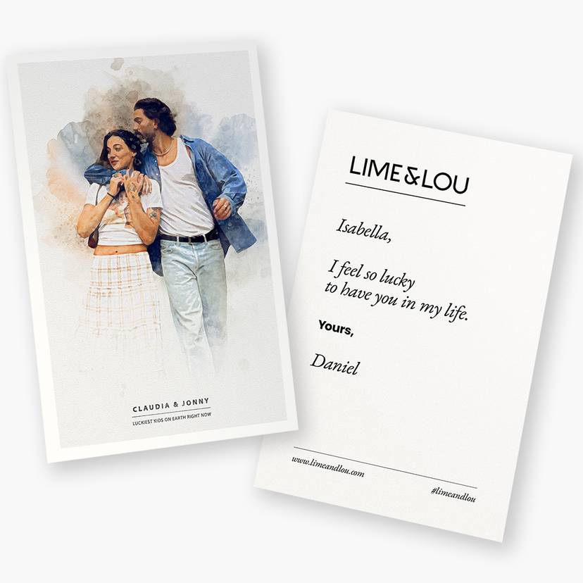 Custom Watercolor Gift Note | Lime & Lou