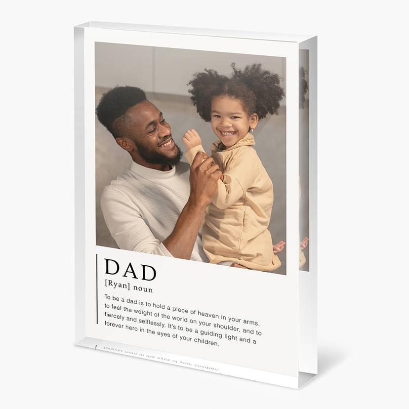 Dad's Legacy - Custom 3D Acrilyc Block | Lime & Lou