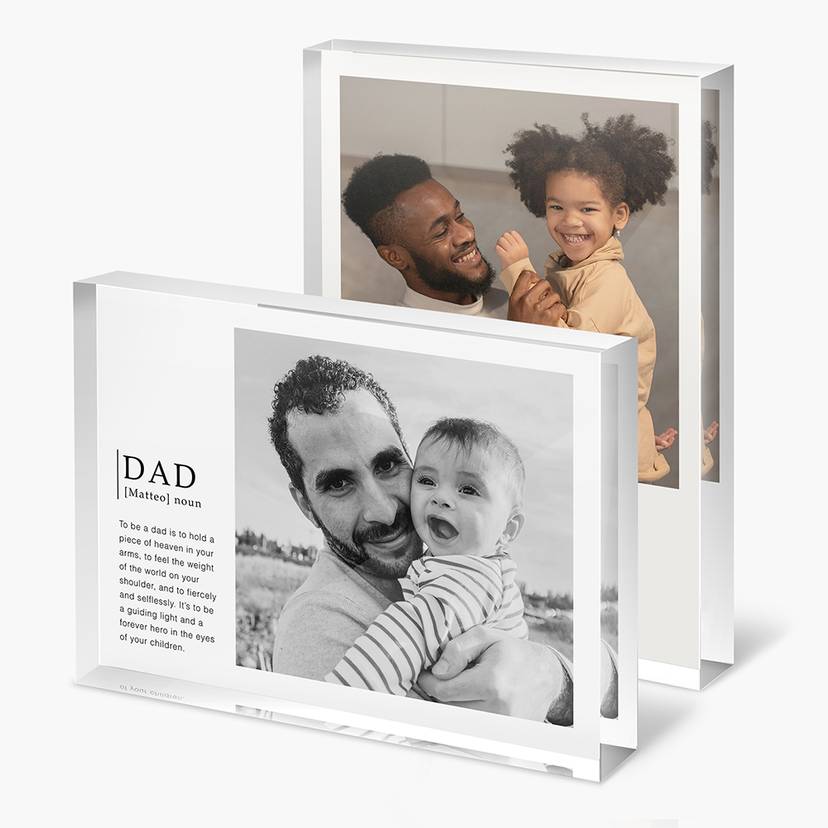 Dad's Legacy - Custom 3D Acrilyc Block - Lime And Lou