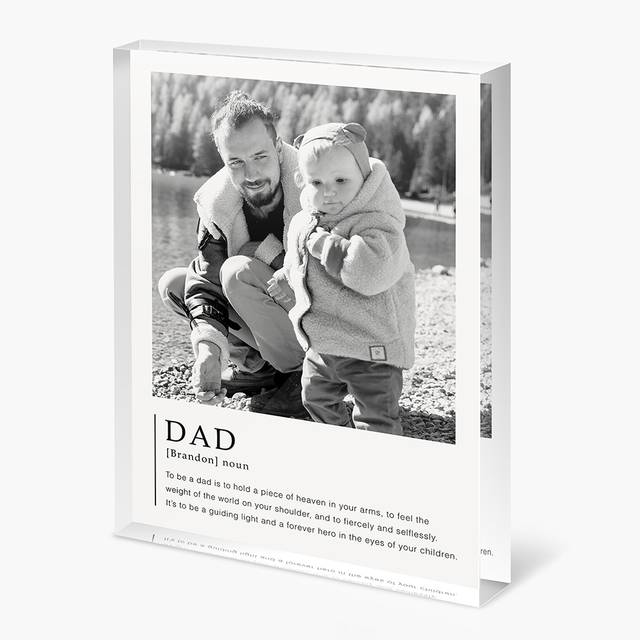 Dad's Legacy - Custom 3D Acrilyc Block | Lime & Lou