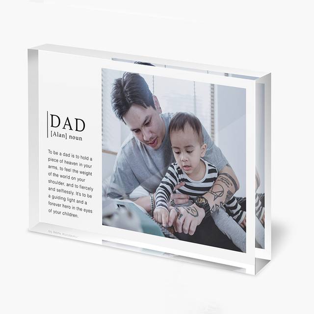 Dad's Legacy - Custom 3D Acrilyc Block - Lime And Lou