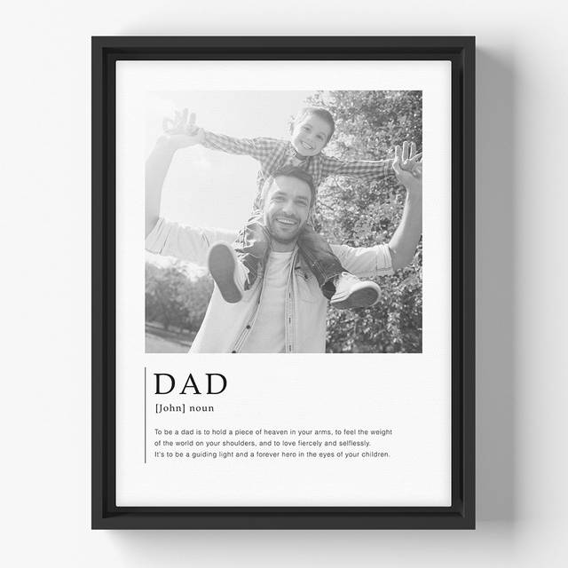 Dads Pride: Personalized Photo Canvas for Dad | Lime & Lou