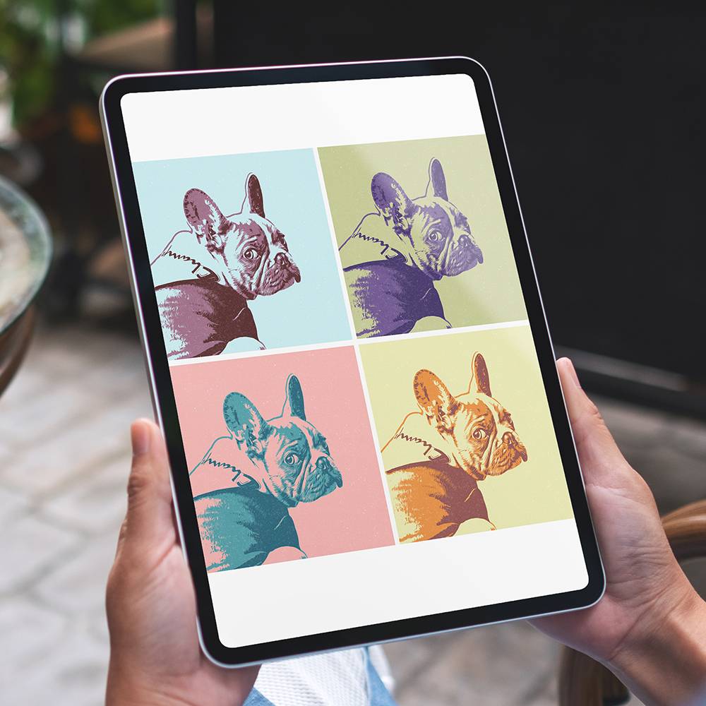 Digital Gift Sneak Peek - Furry Face Pop Art | Lime & Lou