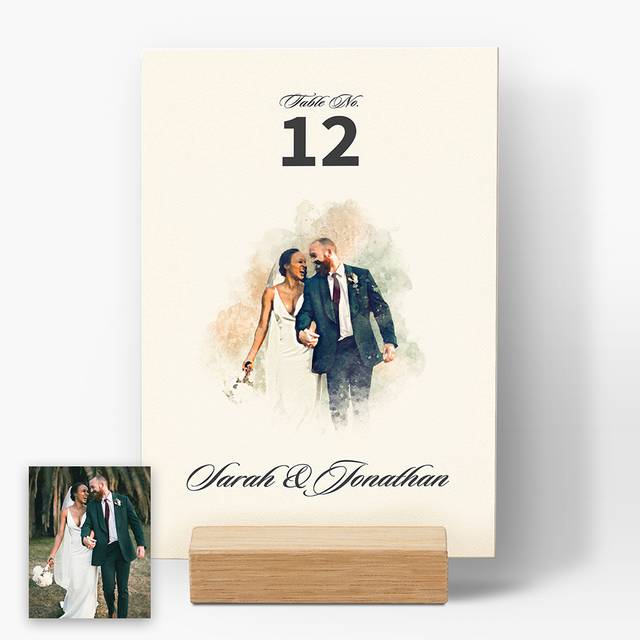 Forever in Watercolor - Custom Wedding Table Numbers | Lime & Lou