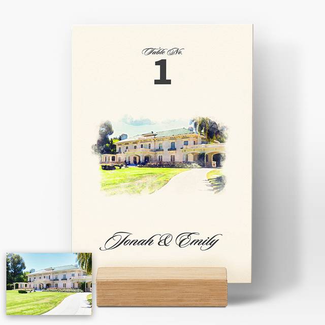 Place of Promises - Custom Wedding Table Numbers | Lime & Lou