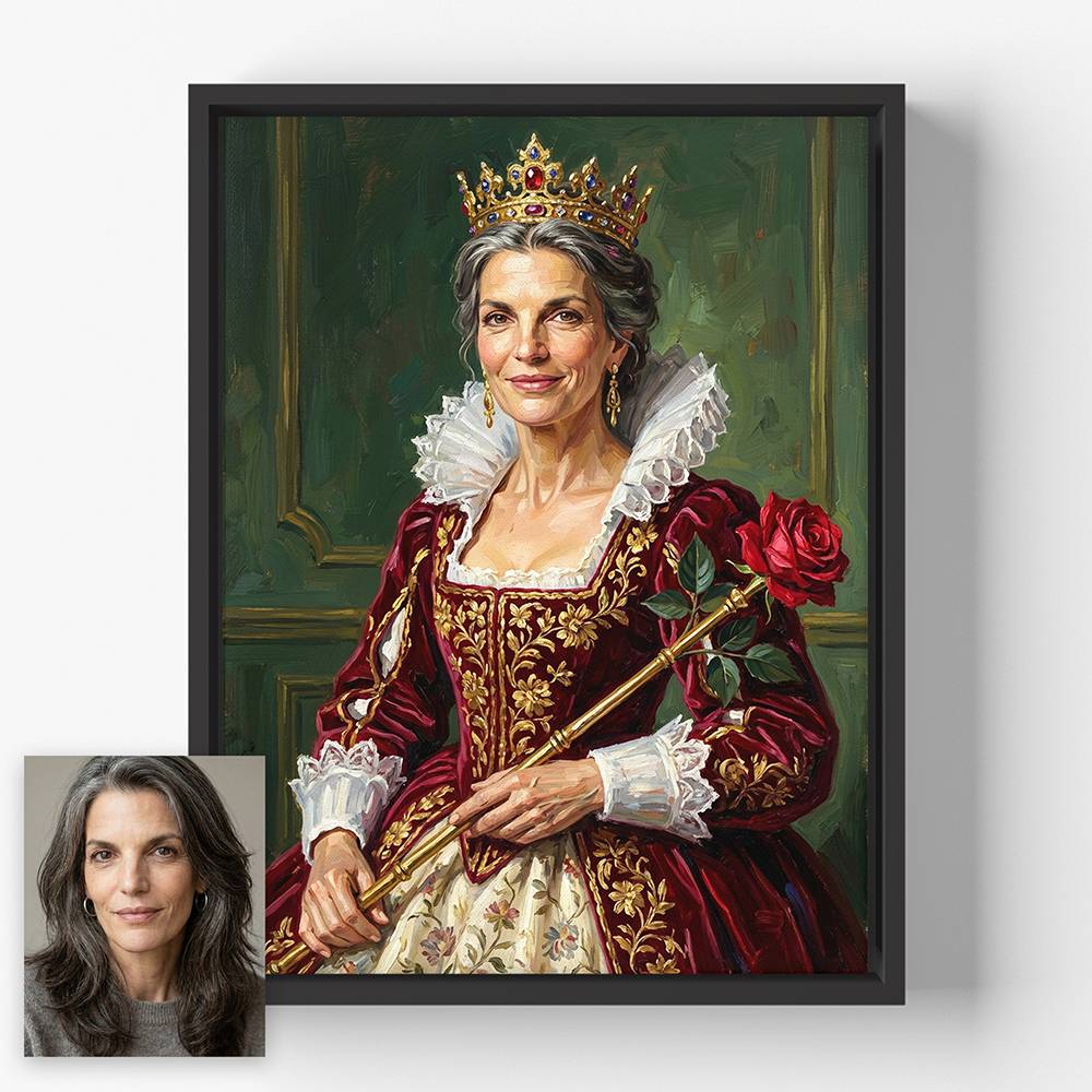Eternal Grace - Custom Portrait Canvas - Lime And Lou