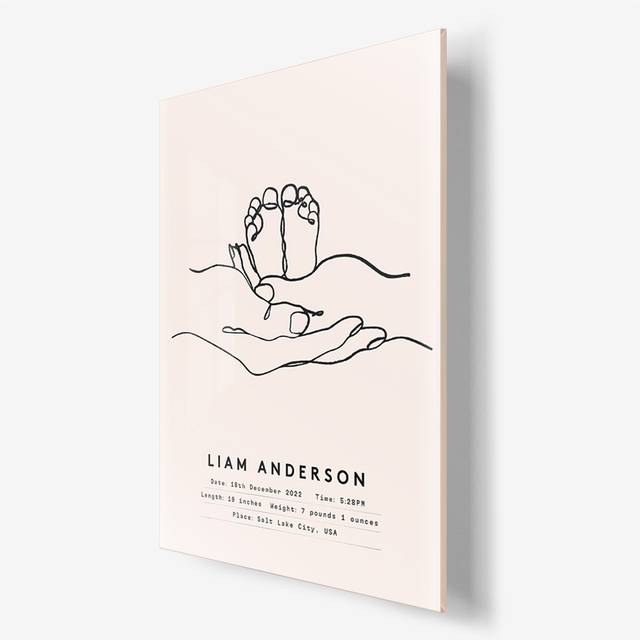 First Footprints Custom Acrylic | Lime & Lou