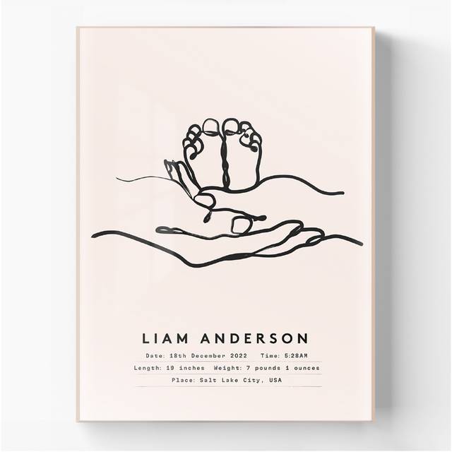 First Footprints Custom Acrylic | Lime & Lou