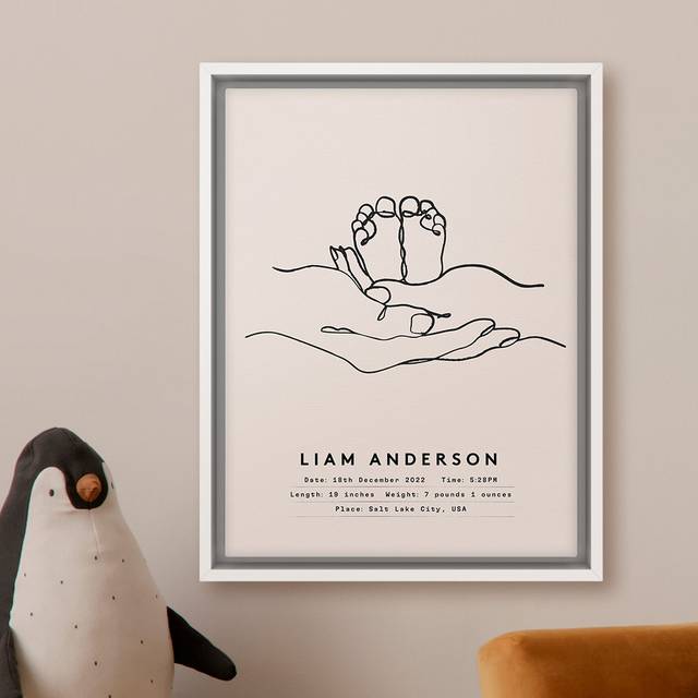 First Footprints Custom Canvas | Lime & Lou