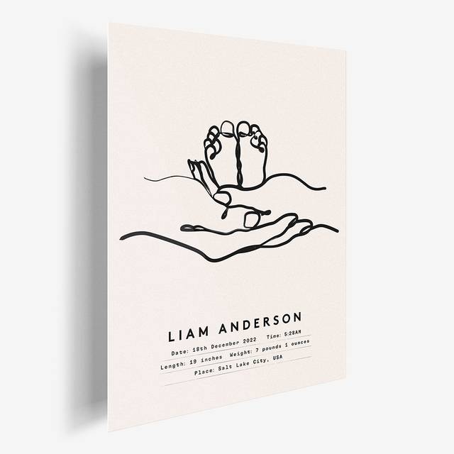 First Footprints Custom Metal | Lime & Lou