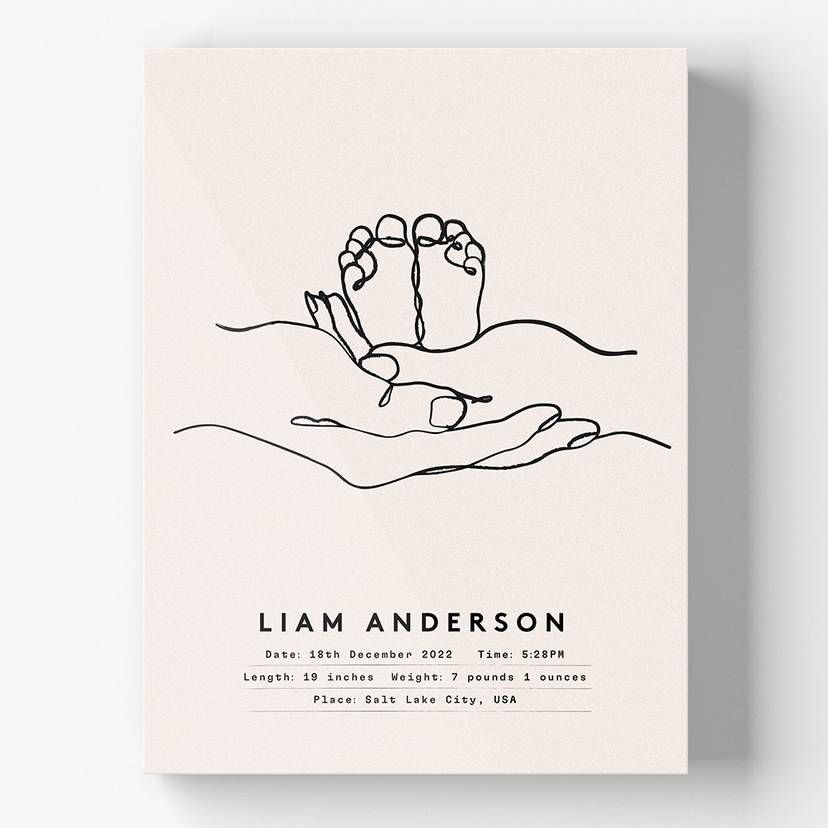 First Footprints Custom Metal | Lime & Lou