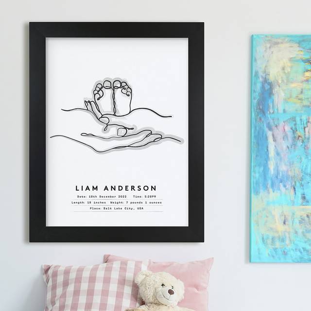First Footprints Custom Print | Lime & Lou