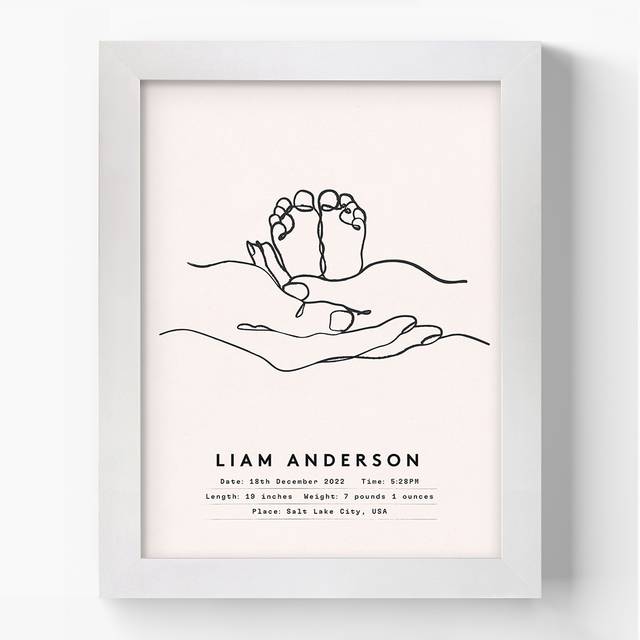 First Footprints Custom Print | Lime & Lou