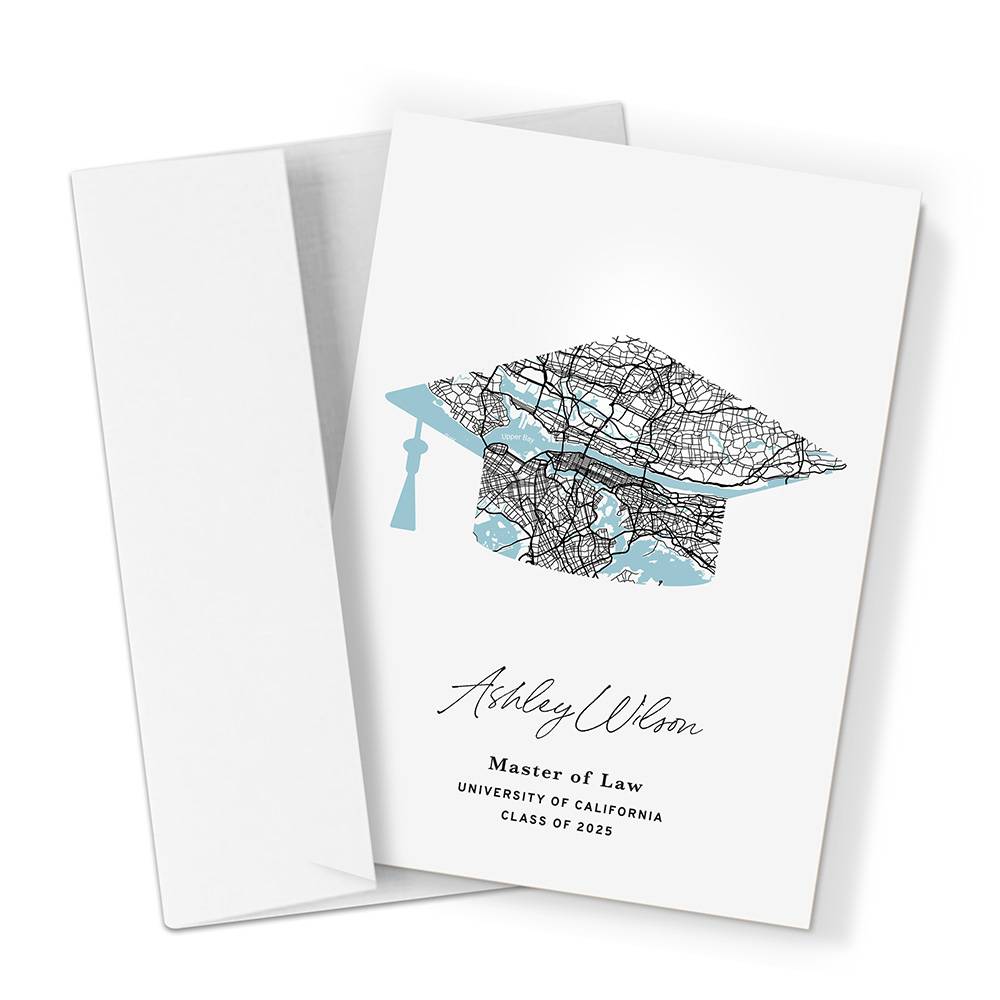 From Cap to Map - Custom Graduation Announcement Cards (Set of 25 ...