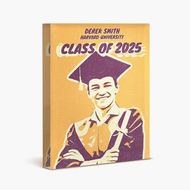 GradPop - Custom 3D Acrylic Block | Lime & Lou