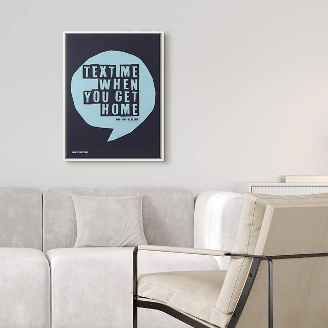 Love at First Text - Custom Canvas | Lime & Lou