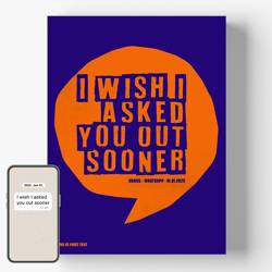 Love at First Text - Custom Metal | Lime & Lou