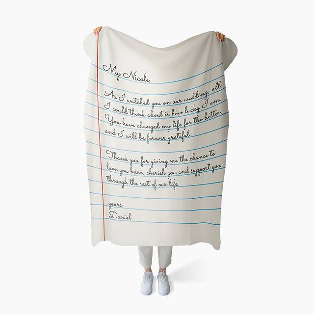 Love Letter Custom Blanket | Lime & Lou