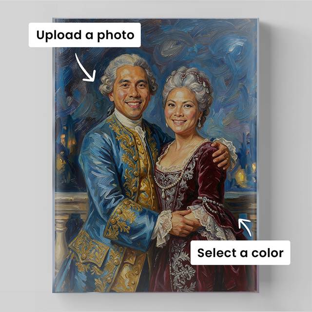 Majestic Monarchs - Custom Portrait Acrylic - Lime And Lou
