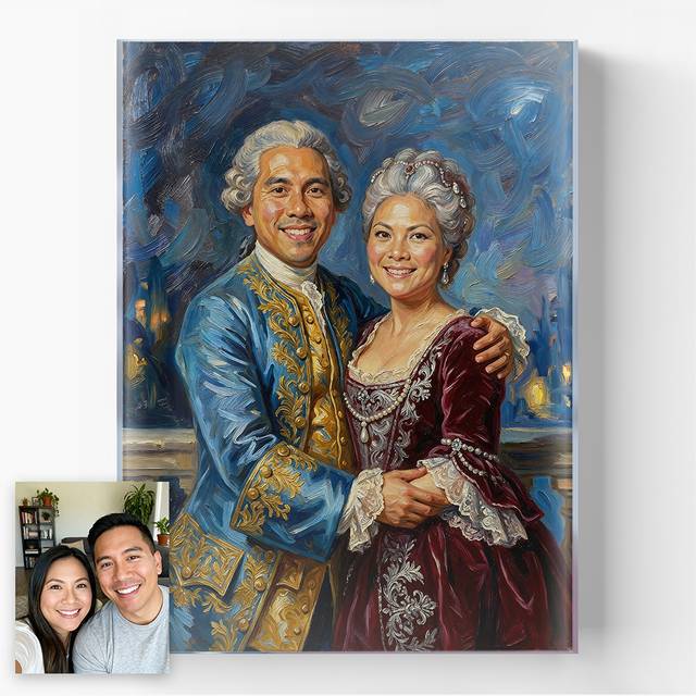 Majestic Monarchs - Custom Portrait Acrylic - Lime And Lou