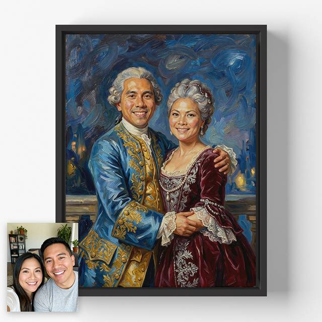 Majestic Monarchs - Custom Portrait Canvas - Lime And Lou