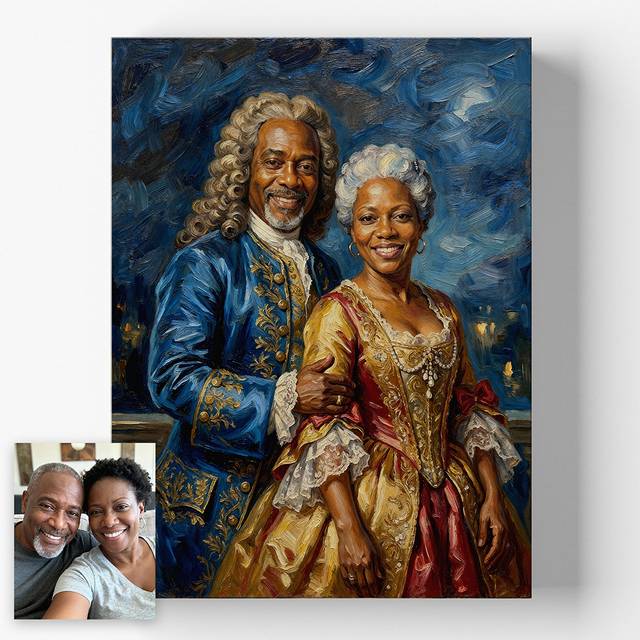 Majestic Monarchs - Custom Portrait Metal - Lime And Lou