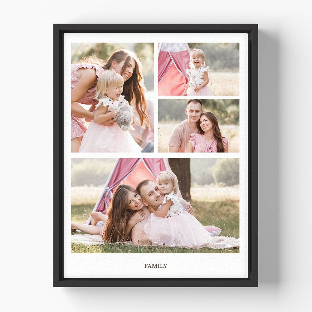 Memory Lane Quartet - Custom 4-Photo Collage on Canvas | Lime & Lou