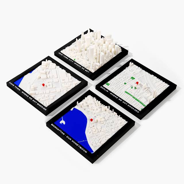 Memory Map - Custom 3D Map - Lime And Lou