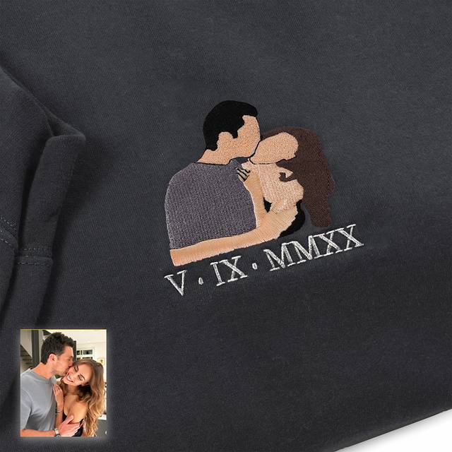 Memory Stitch - Custom Embroidered Crewneck Sweatshirt | Lime & Lou