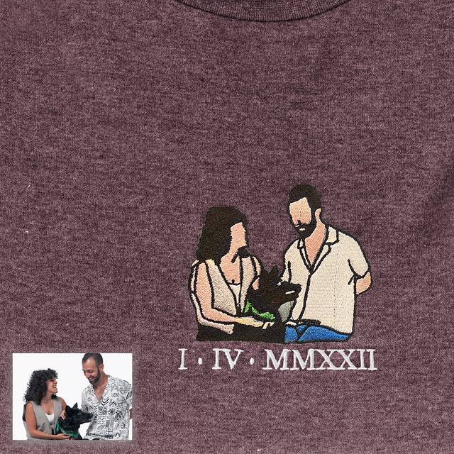 Memory Stitch - Custom Embroidered Crewneck Sweatshirt | Lime & Lou