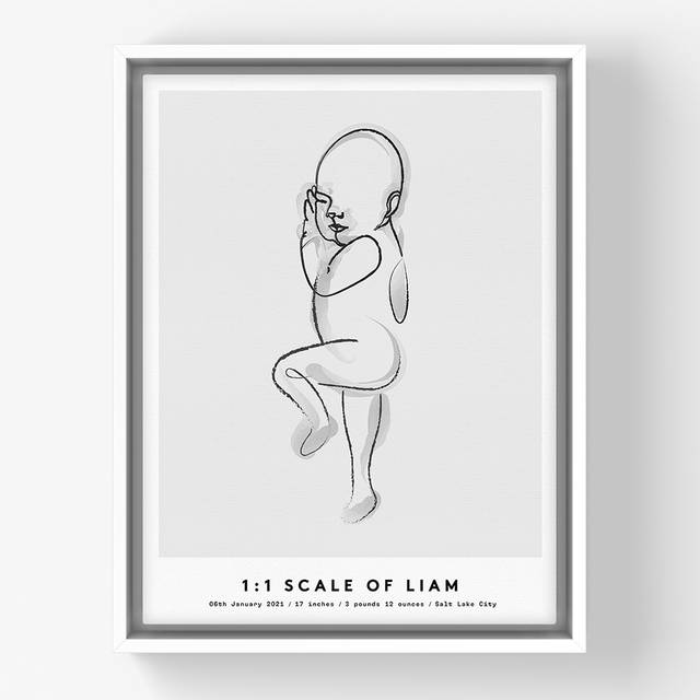 Miniature Miracles - Baby's True Birth Size on Canvas | Lime & Lou