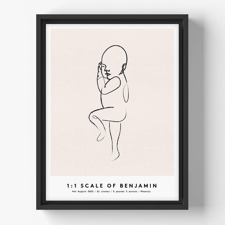 Miniature Miracles - Baby's True Birth Size on Canvas | Lime & Lou