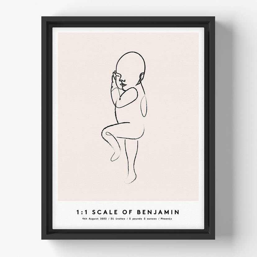 Miniature Miracles - Baby's True Birth Size on Canvas | Lime & Lou