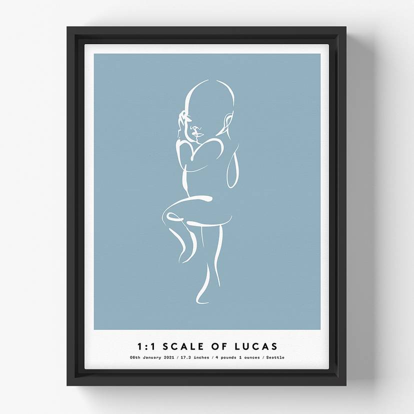 Miniature Miracles - Baby's True Birth Size on Canvas | Lime & Lou