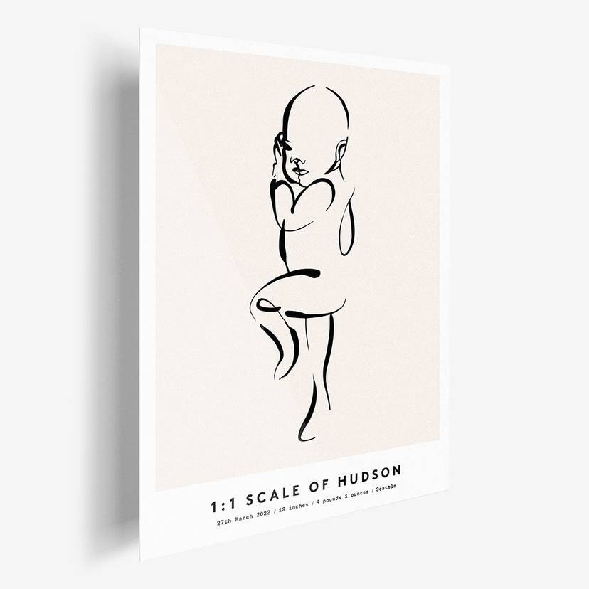 Miniature Miracles - Baby's True Birth Size on Metal | Lime & Lou