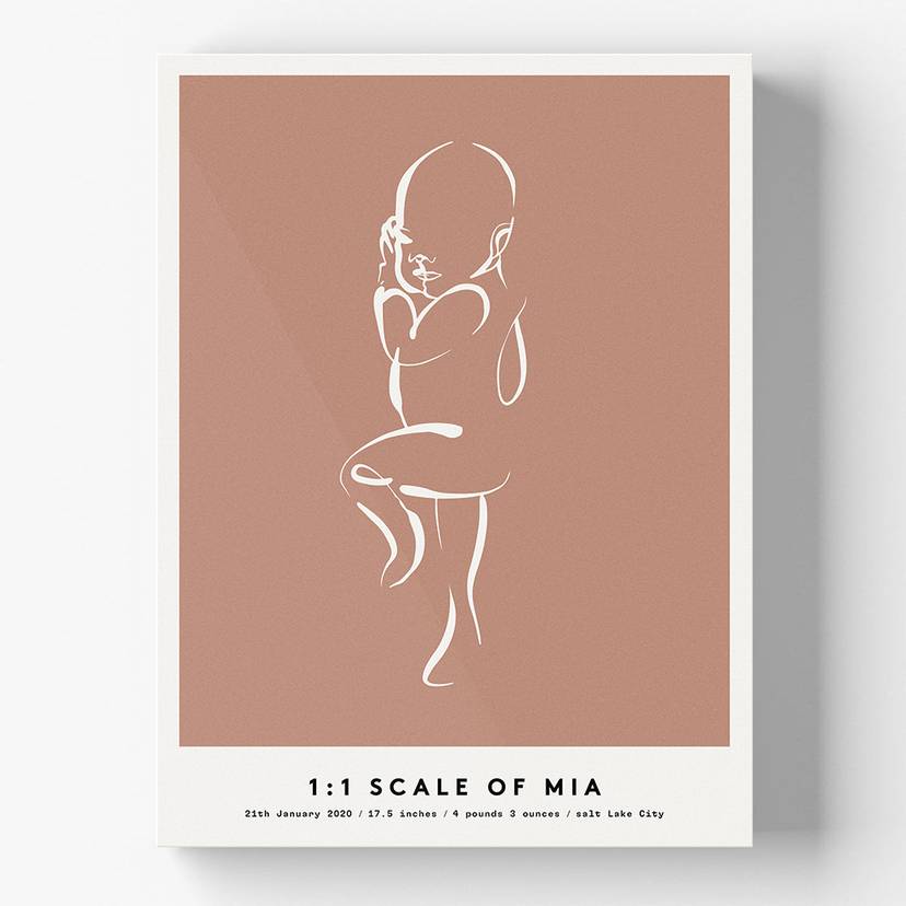 Miniature Miracles - Baby's True Birth Size on Metal | Lime & Lou