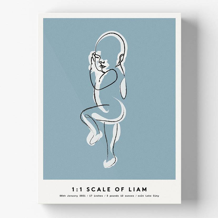 Miniature Miracles - Baby's True Birth Size on Metal | Lime & Lou