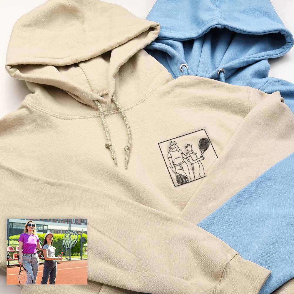 Mom's Threaded Treasure - Custom Line Art Hoodie | Lime & Lou
