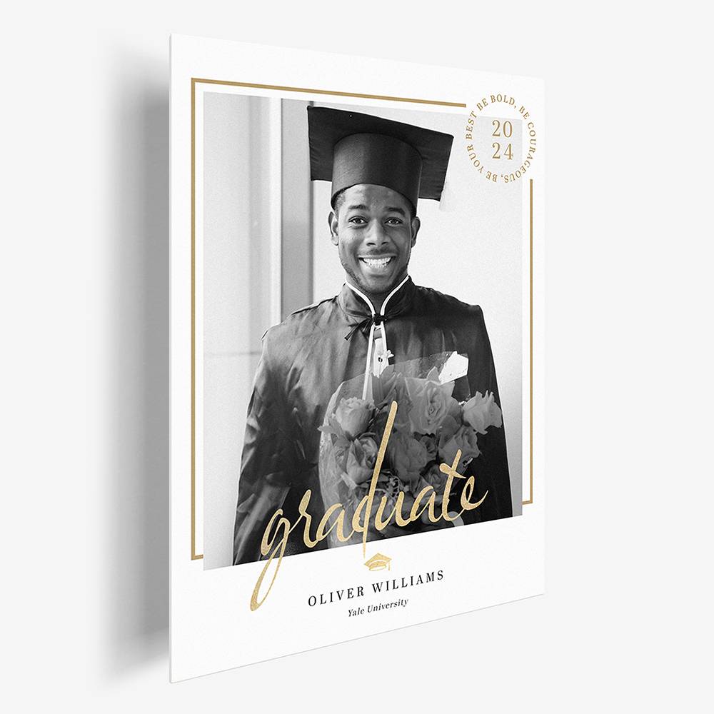 Ode to the future - Custom Graduation Metal | Lime & Lou