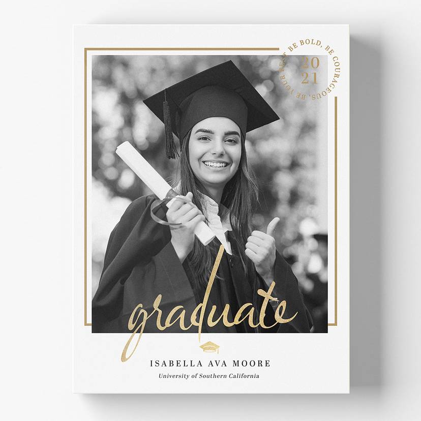 Ode to the future - Custom Graduation Metal | Lime & Lou