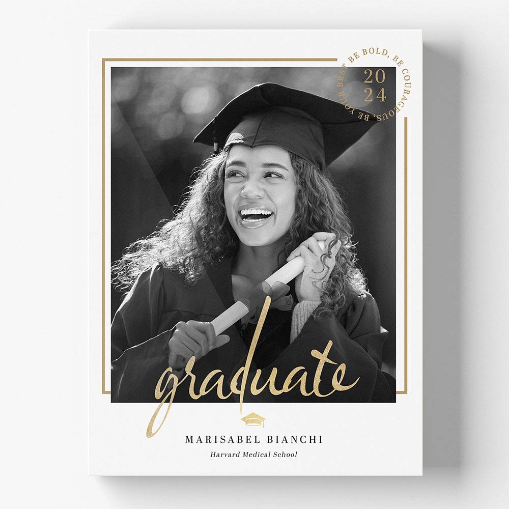 Ode to the future - Custom Graduation Metal | Lime & Lou