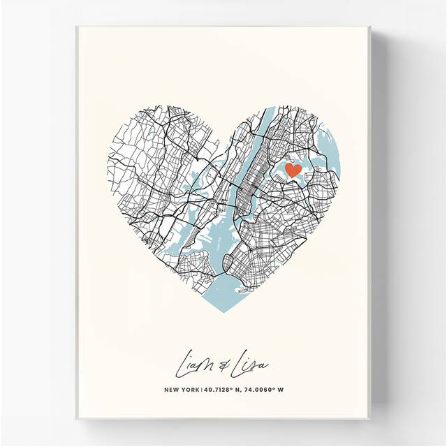 Our Love Map Custom Acrylic | Lime & Lou